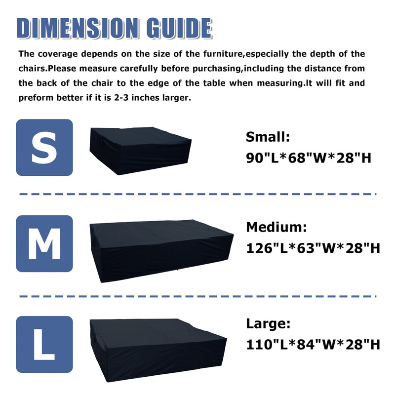 Universal Fit Cover | Waterproof Patio Furniture Protection