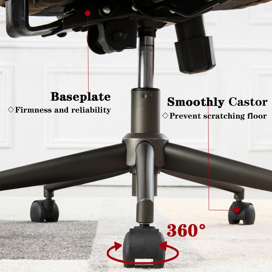 Ovios Office Chair Ergonomic High Back Suede Fabric for Executive or H