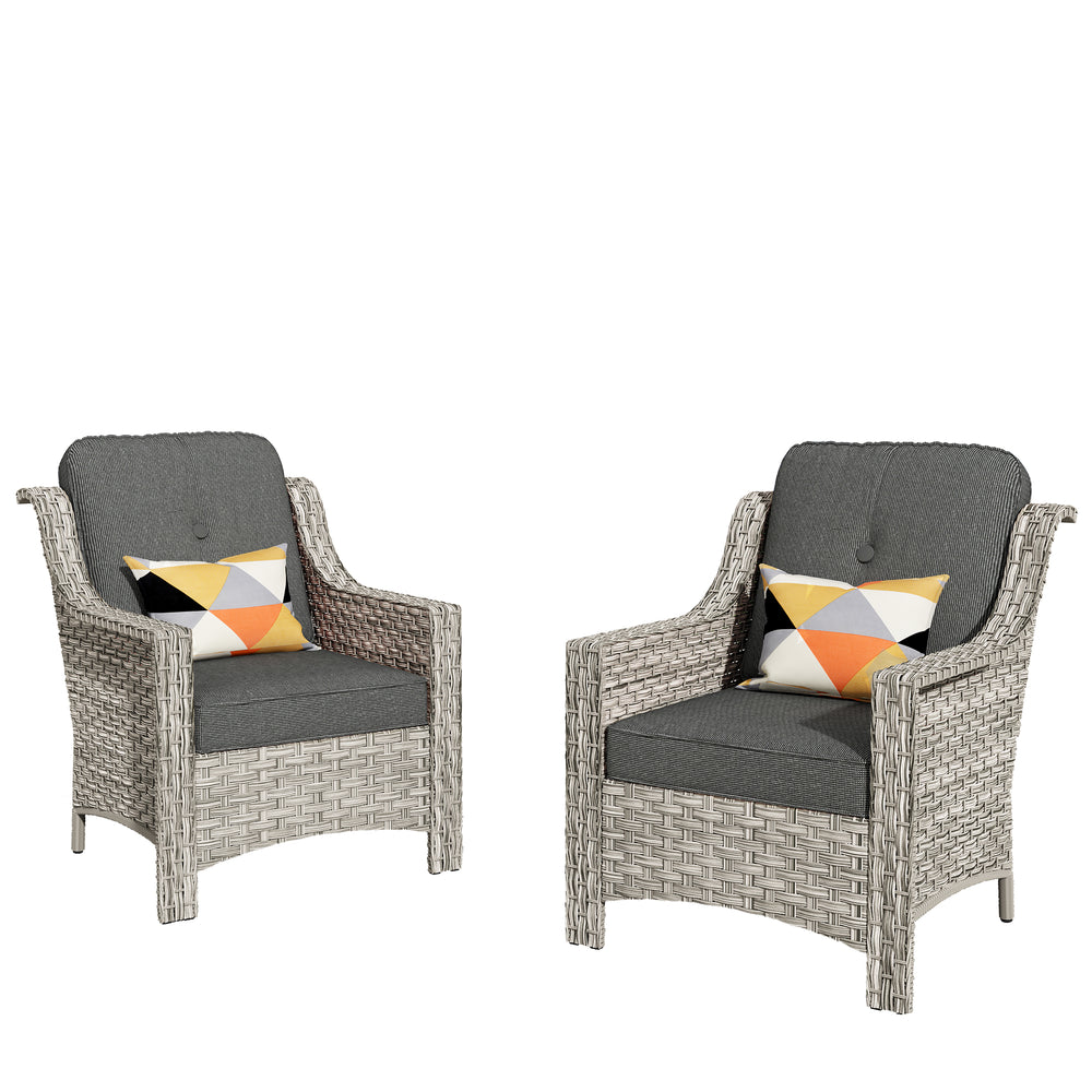 Outdoor Single Chairs (Set of 2)