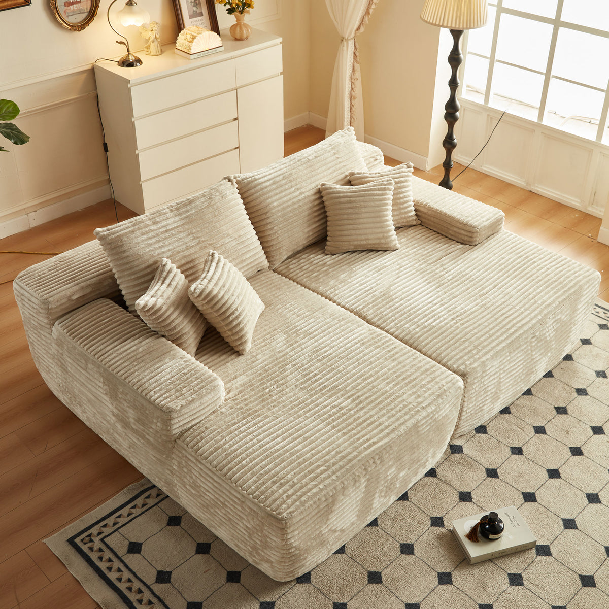 81" Boneless Sofa | Modular Sleeper Couch