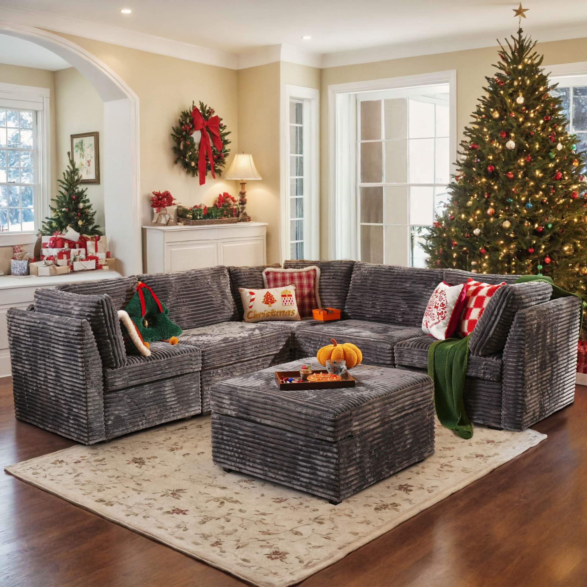 6-Piece Modular | Deep Seat Cloud Couch
